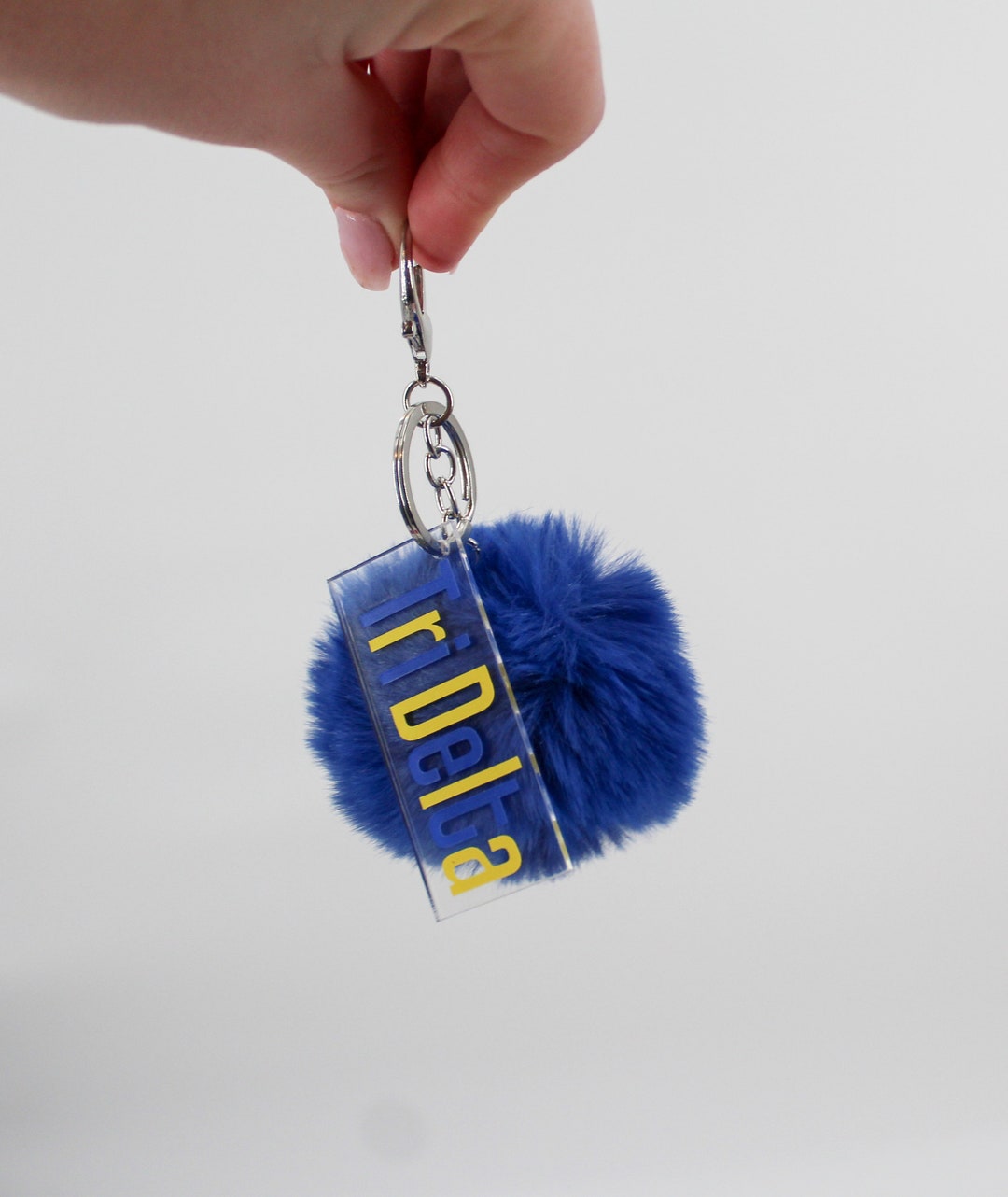 Delta Delta Delta Sorority Keychain / Tri Delta Custom Color Greek Key ...