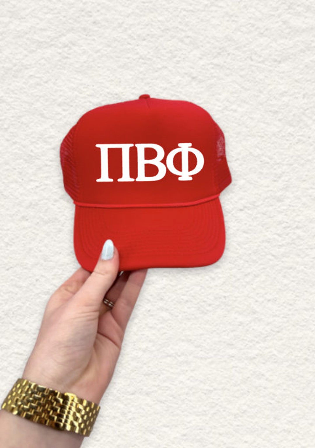 Pi Beta Phi Trucker Hat / Custom Color Greek Letter Cap / Big Little ...