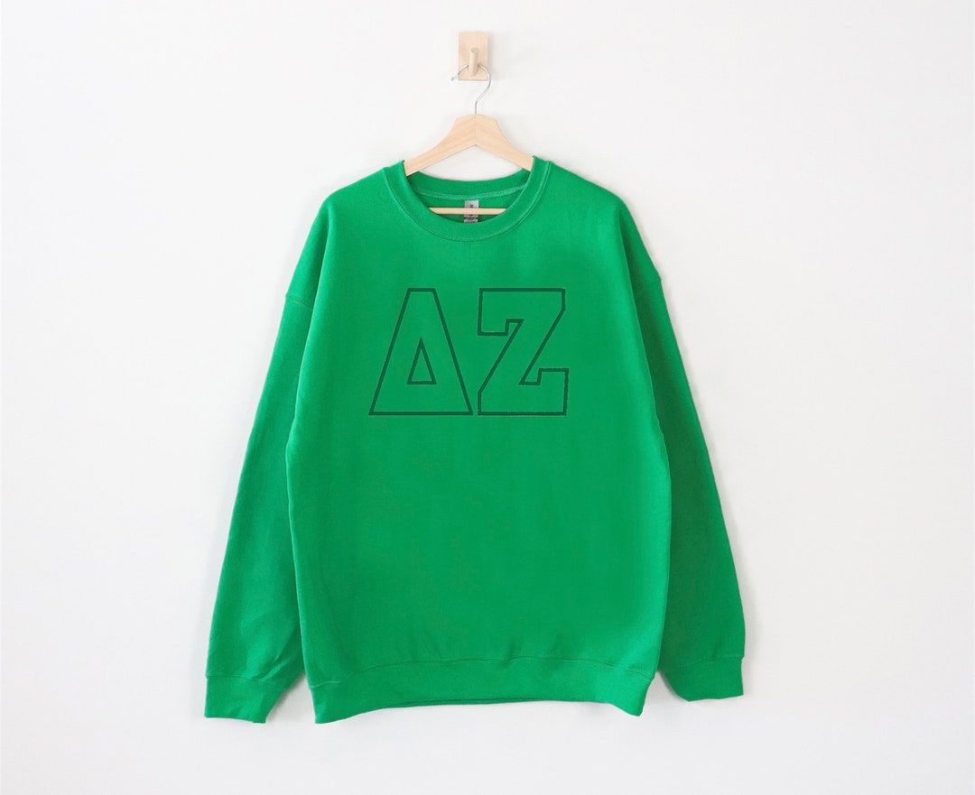 Delta Zeta Sorority Letter Outline / Custom Color Greek Embroidered ...