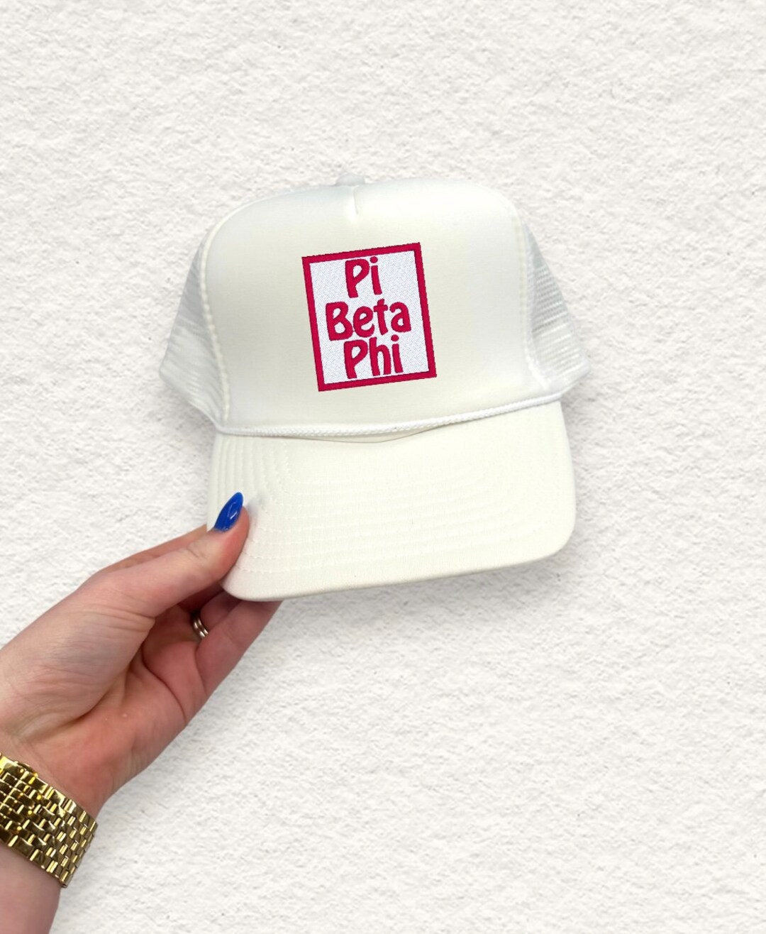 Pi Beta Phi Trucker Hat / Custom Color Greek Embroidered Cap / Big ...