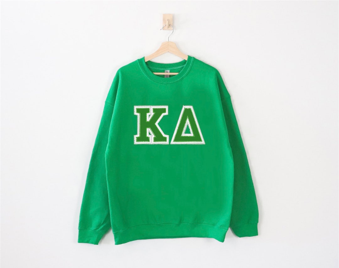 Kappa Delta Sorority Applique Crewneck / Custom Color Greek Embroidered ...