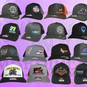 Custom Racing Hats Embroidered Snapbacks Flexfits - Etsy