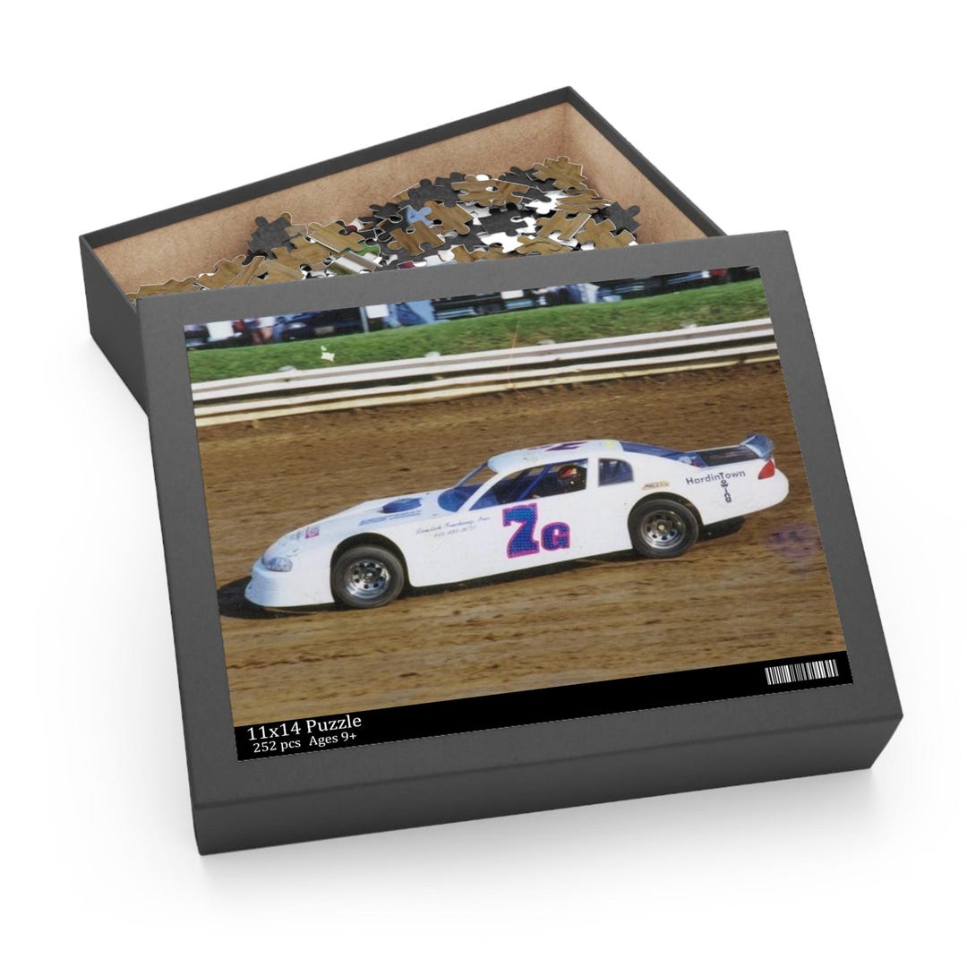 Custom Race Car Puzzle - Various Sizes Jigsaw | Add Text, Logos, Etc ...