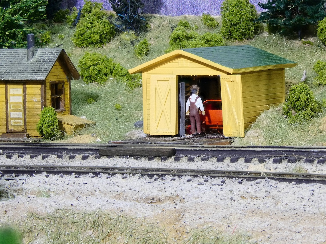 HO Scale Southern Pacific Tool Shed (speeder Shed) - Etsy