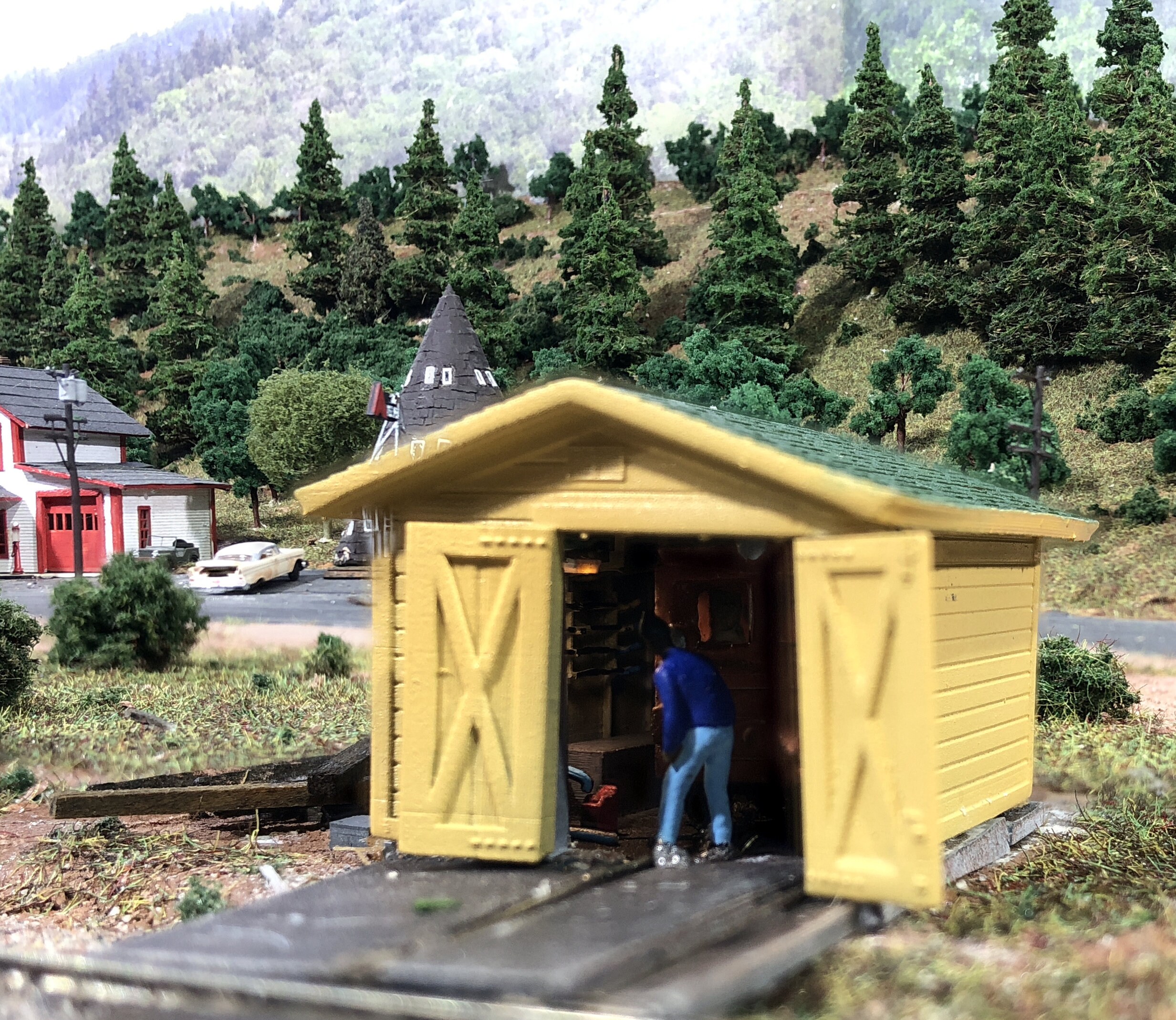 N Scale Southern Pacific Tool Shed (speeder Shed) - Etsy