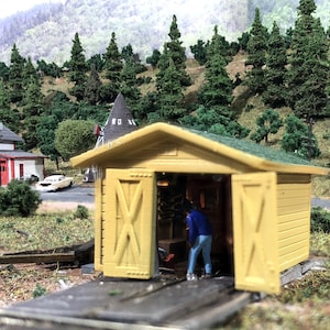 HO Scale Southern Pacific Tool Shed (speeder Shed) - Etsy