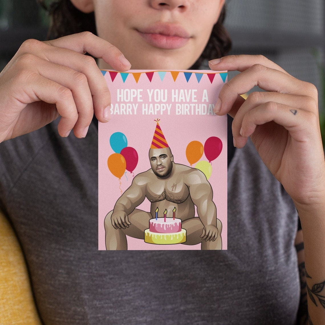 Barry Wood Birthday Card Meme Birthday Card Funny Birthday Etsy