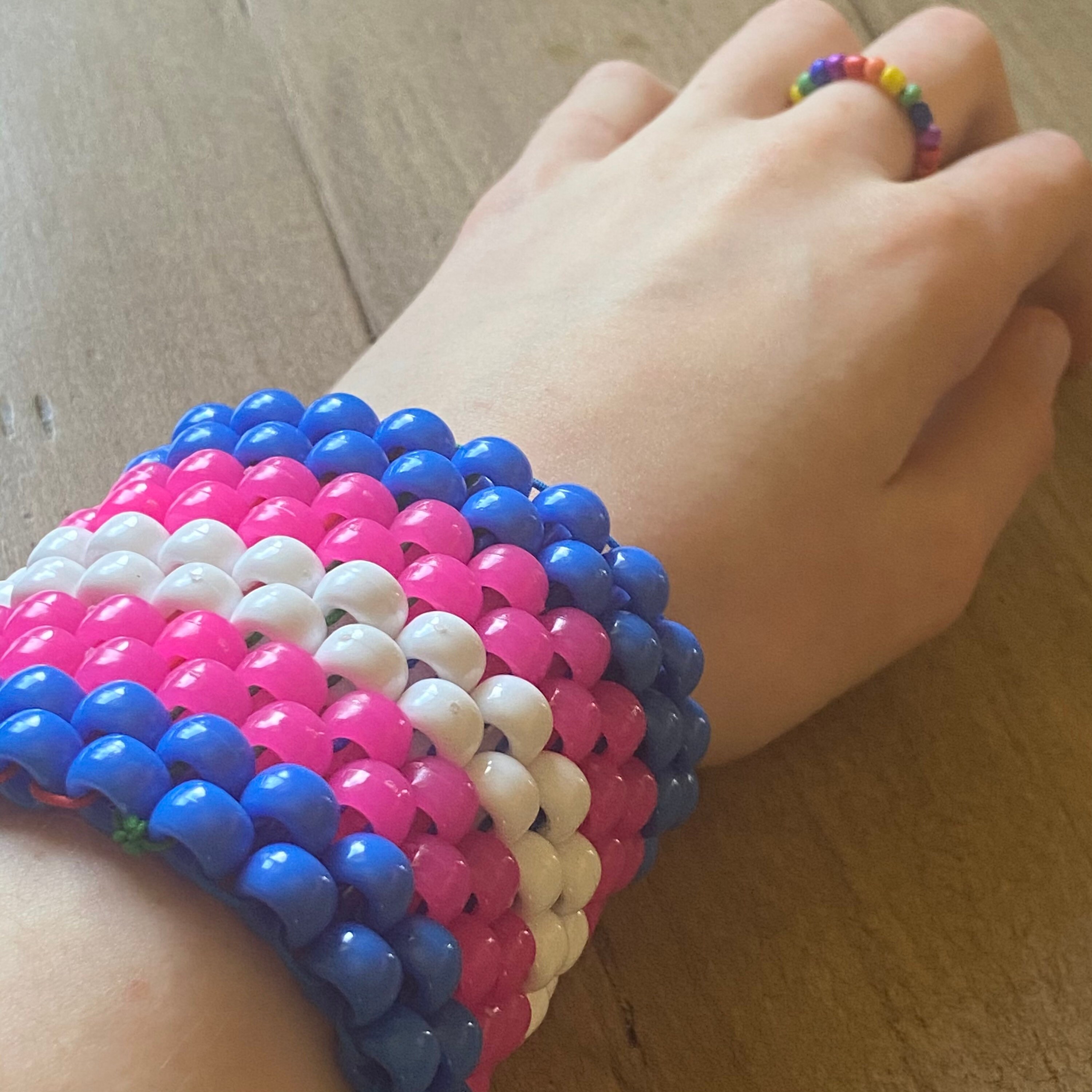 Trans pride kandi cuff pride ring - Etsy.de