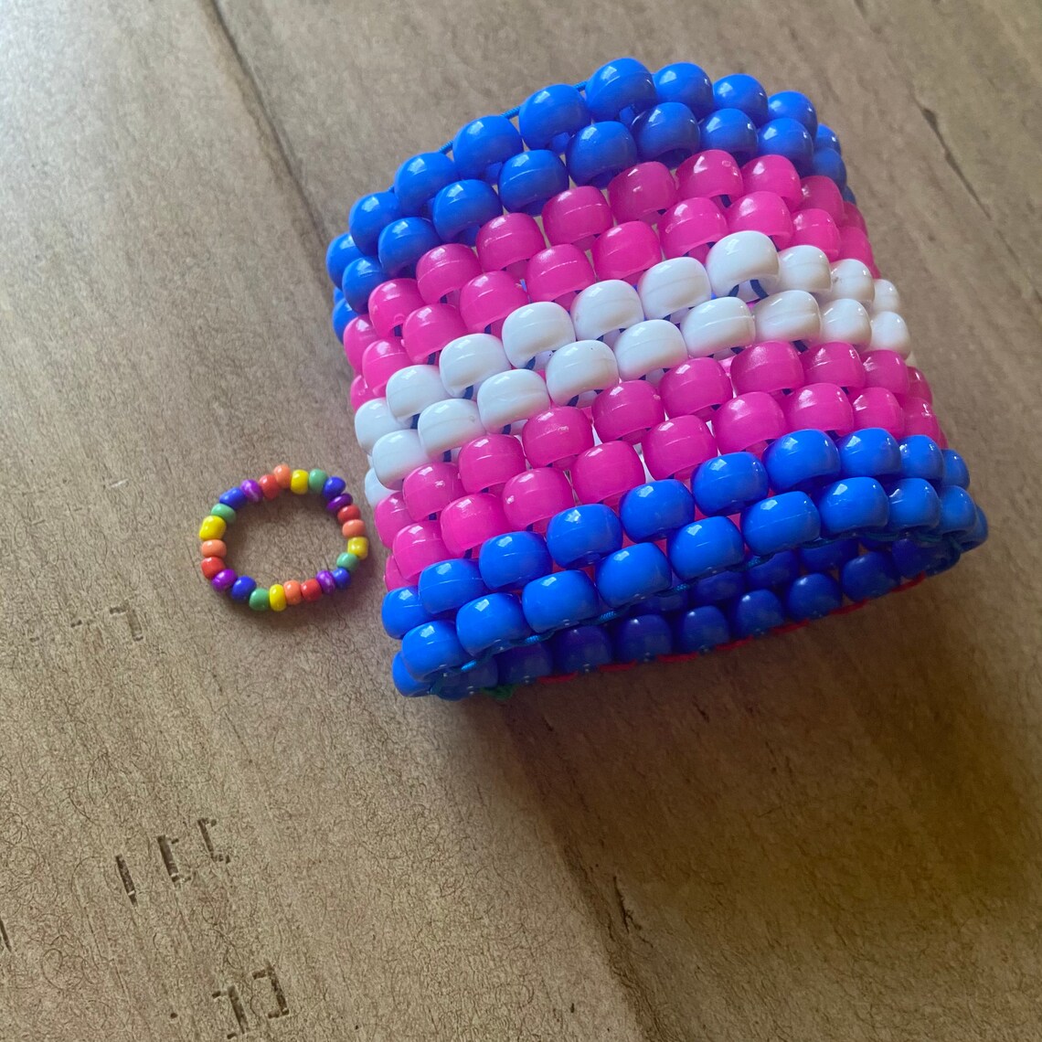 Trans pride kandi cuff pride ring - Etsy.de