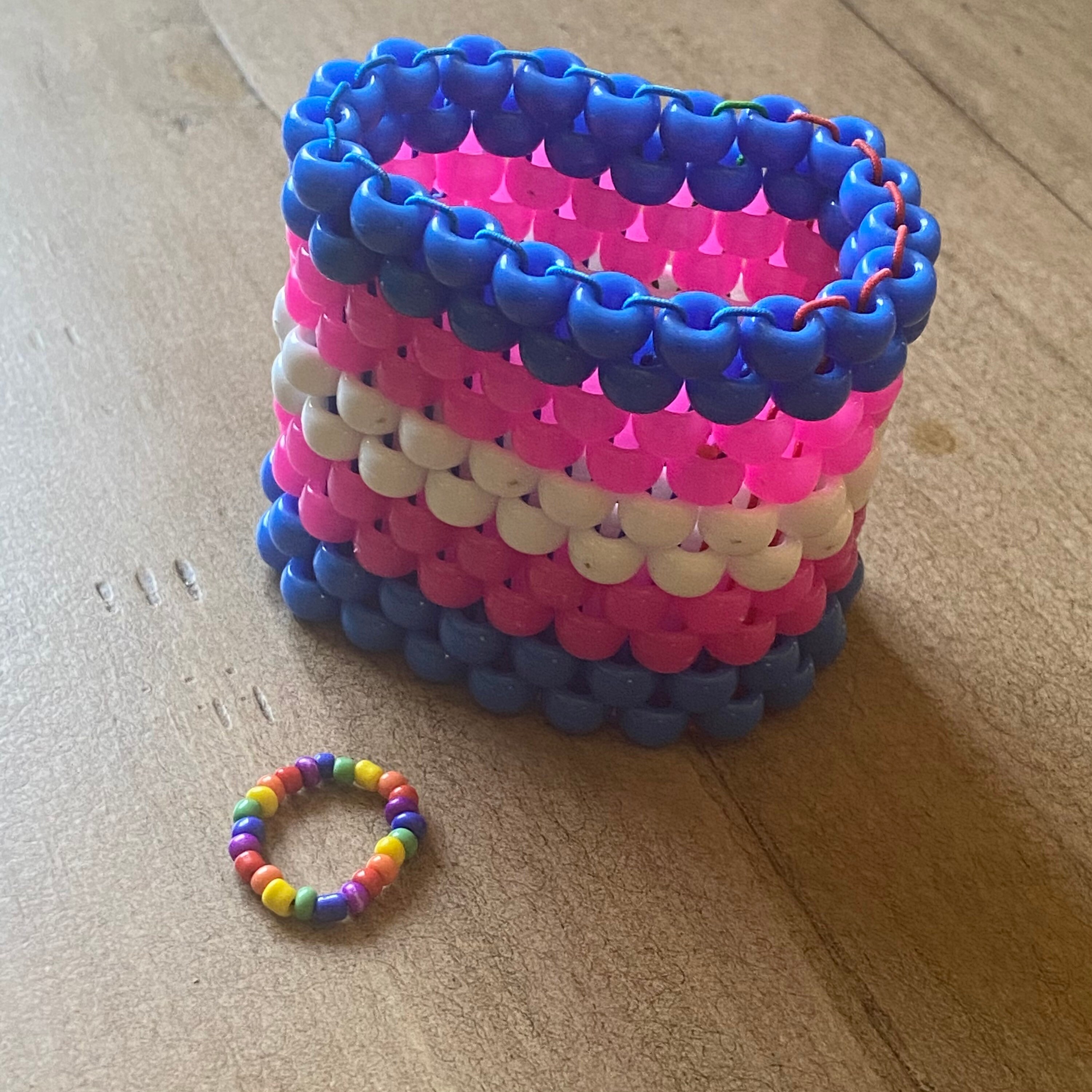Trans pride kandi cuff pride ring | Etsy