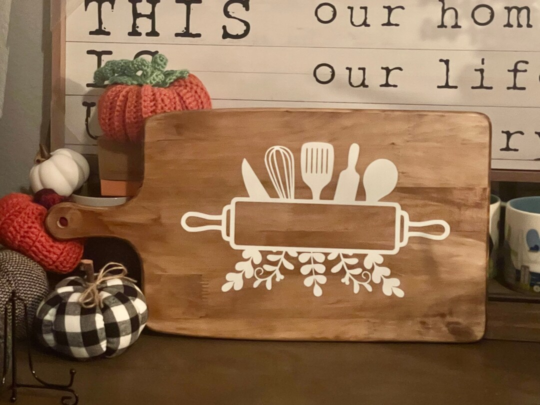Decorative Customizable Kitchen Cutting Board. - Etsy