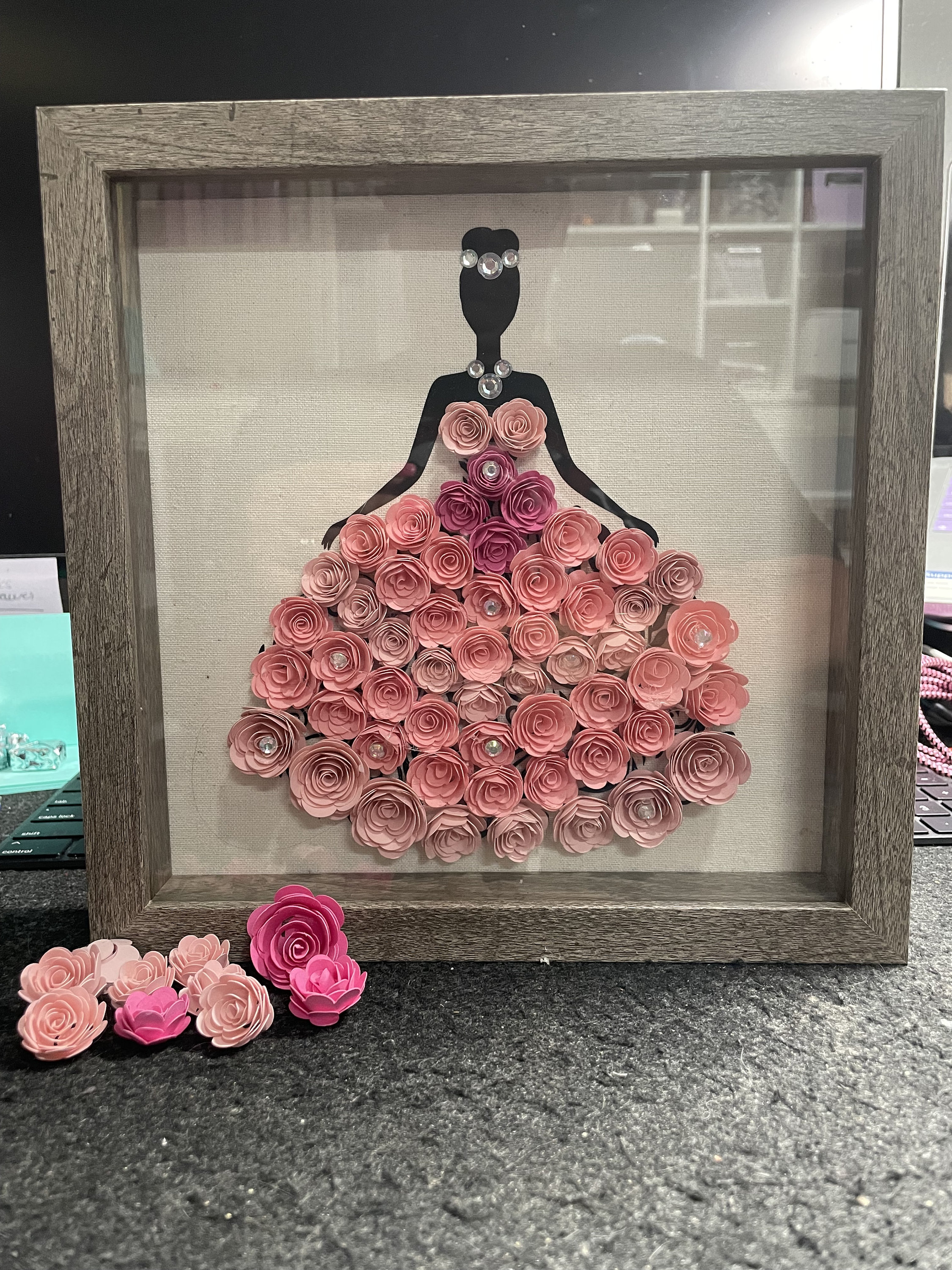 Made to Order Floral Princess Shadow Box - Etsy
