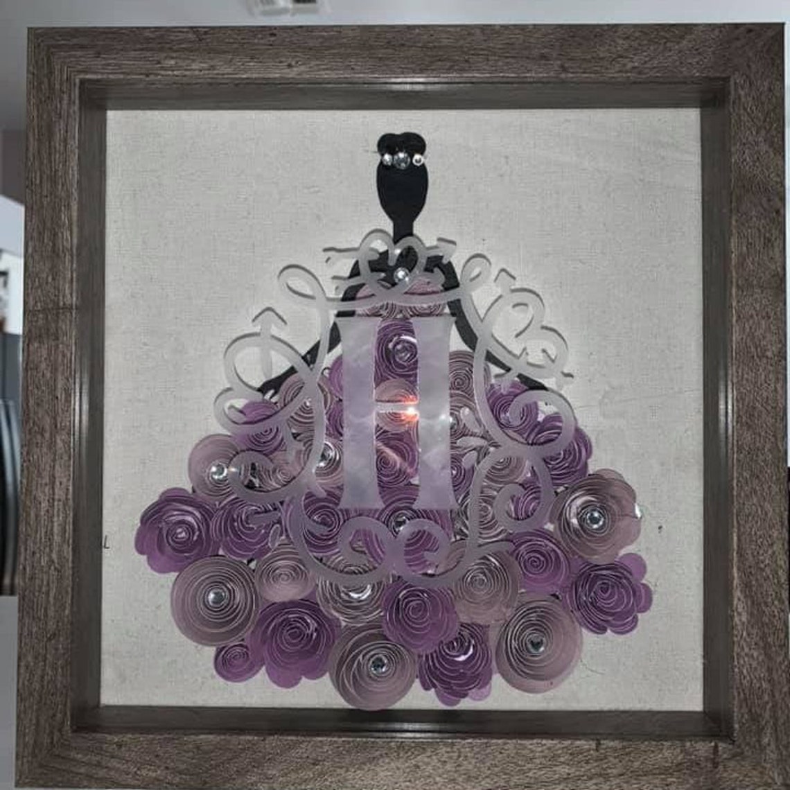 Made to Order Floral Princess Shadow Box - Etsy