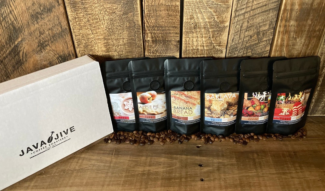 Fall Holiday Coffee Sampler Set 6 Flavored & Unflavored Comfort Food ...