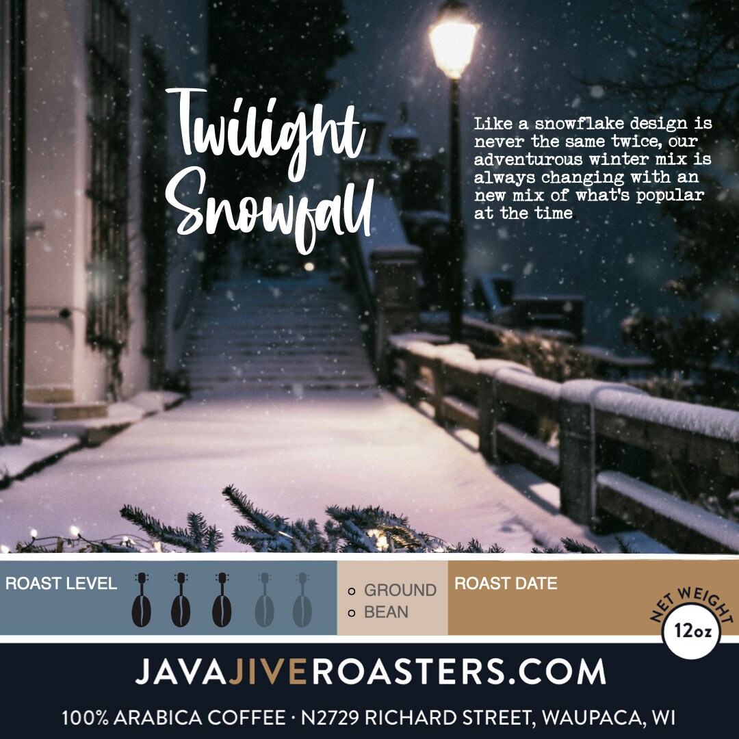 Twilight Snowfall Blend Fresh Roasted 12 Oz Bag of Gourmet Coffee - Etsy