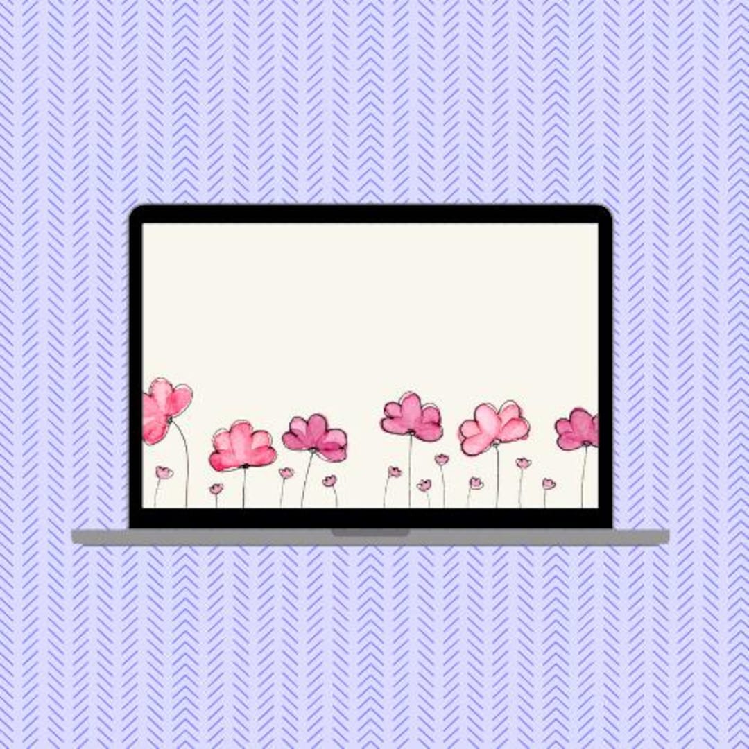 Pink Flowers - Computer Wallpaper - Etsy