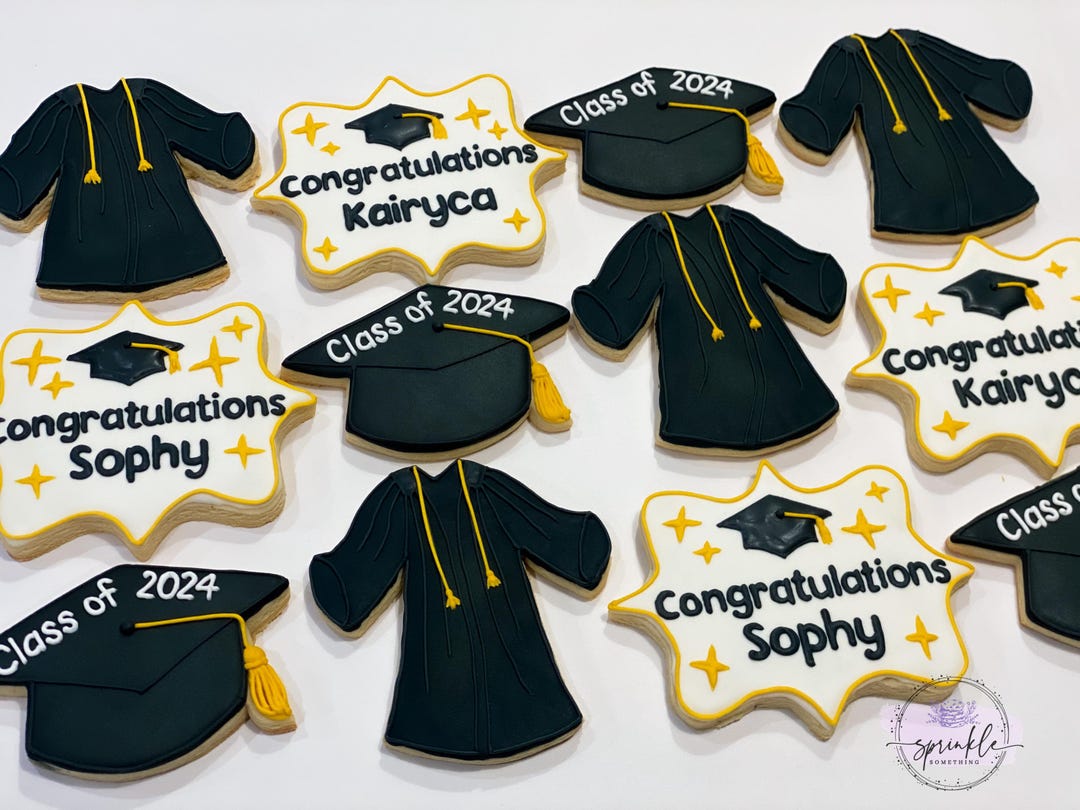 Graduation Sugar Cookies | Class of 2024 | School Ceremony ...