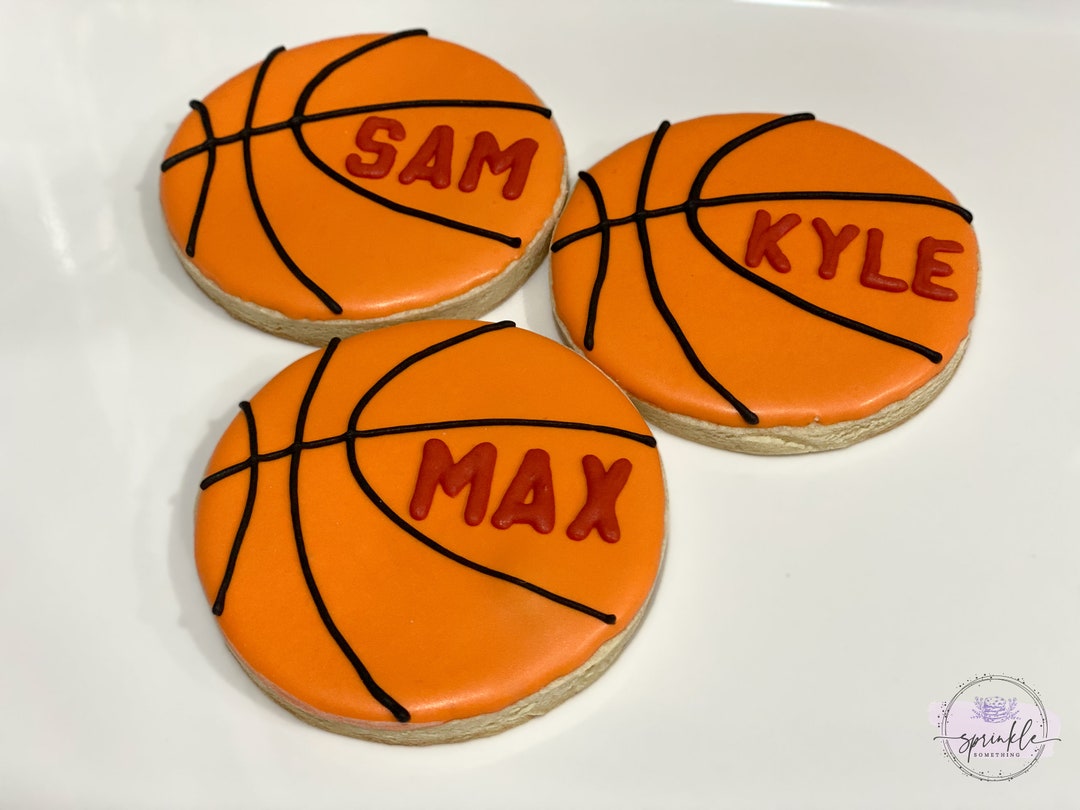 Basketball Royal Icing Sugar Cookies | Sports Cookies | NBA Cookies ...