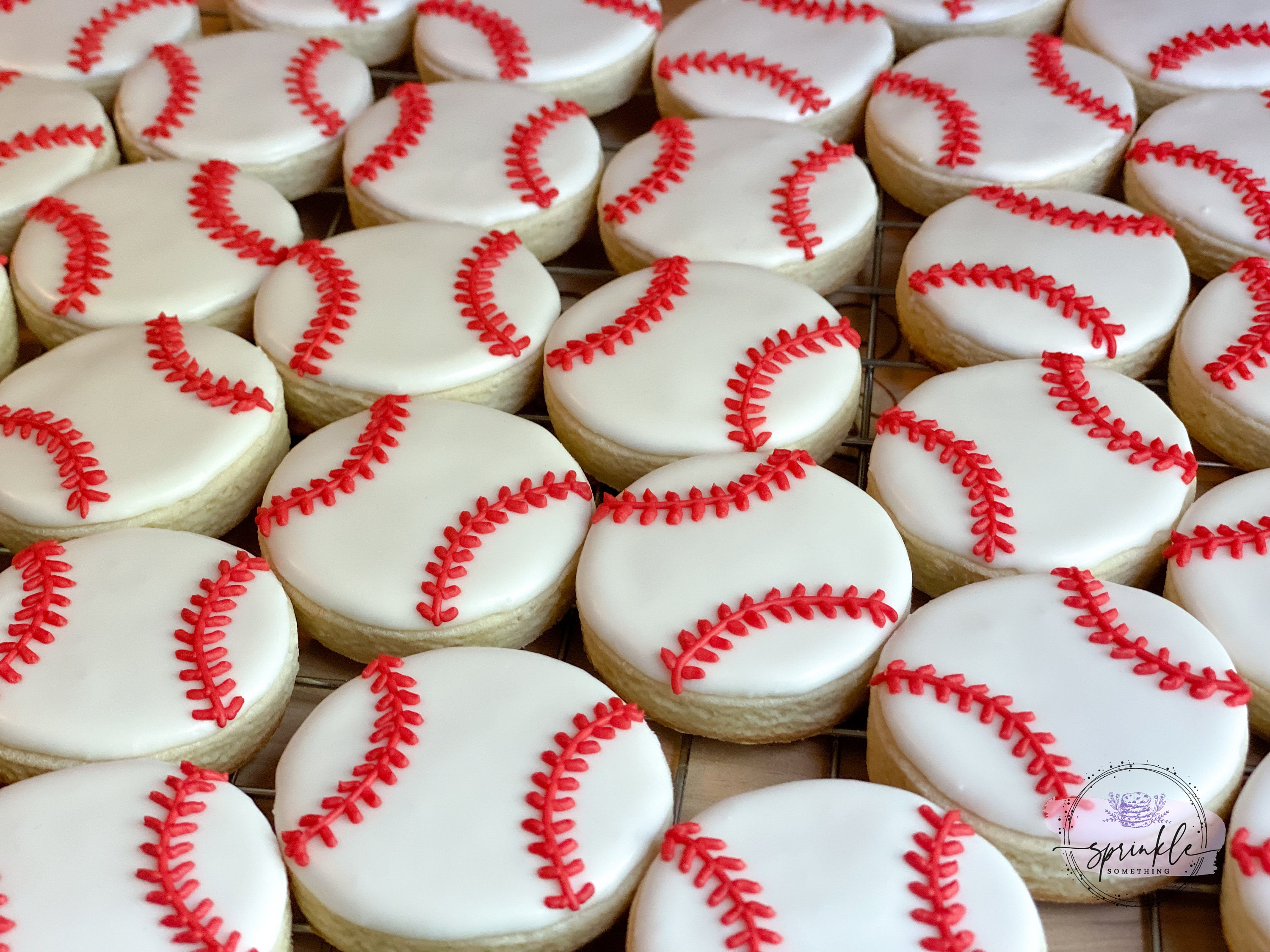 Baseball Royal Icing Sugar Cookies Sports Cookies Softball - Etsy