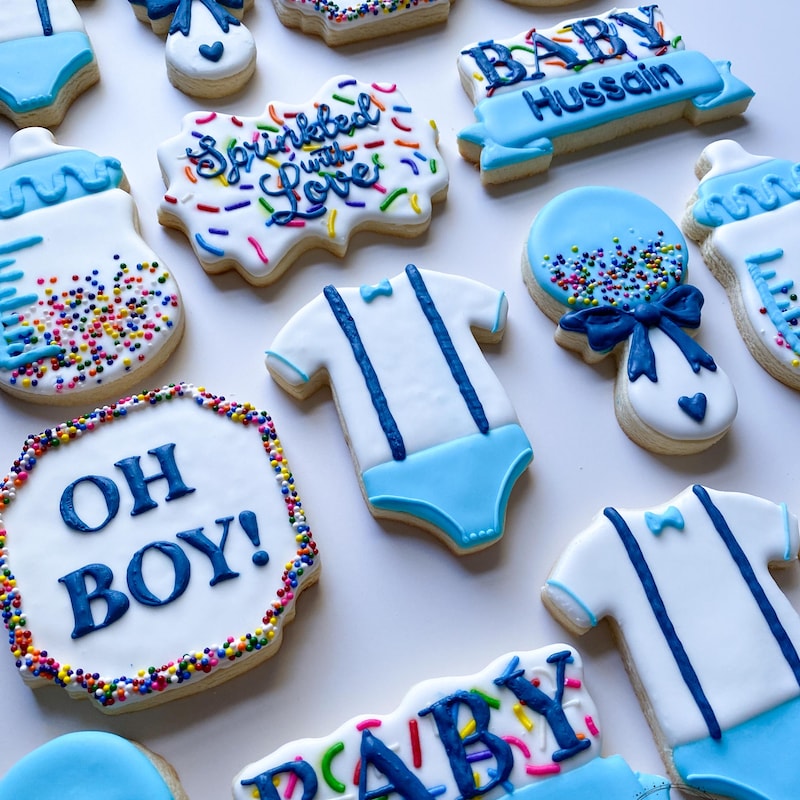Baby Boy Cookies - Etsy