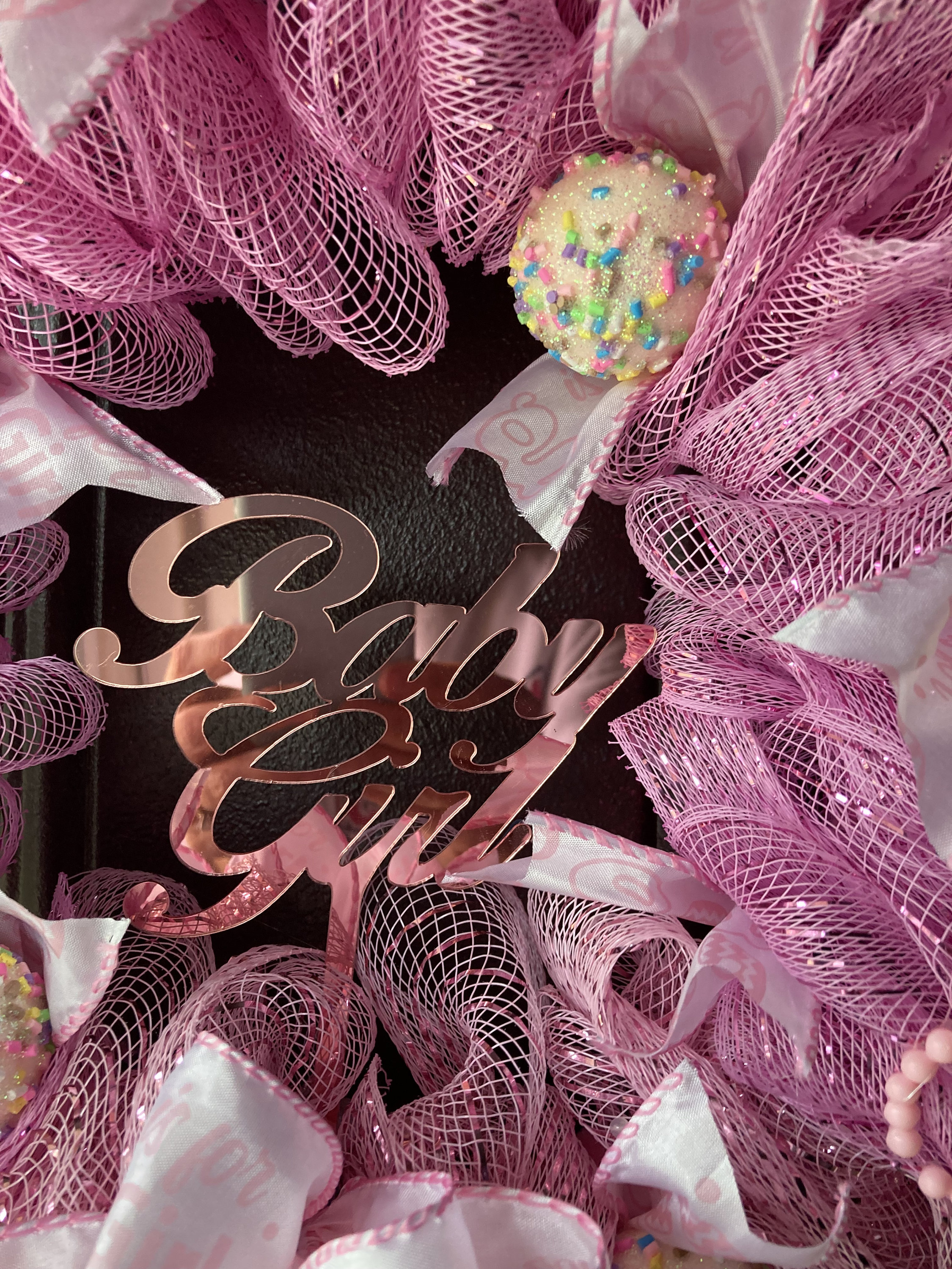 Baby Girl Ribbon Wreath - Etsy