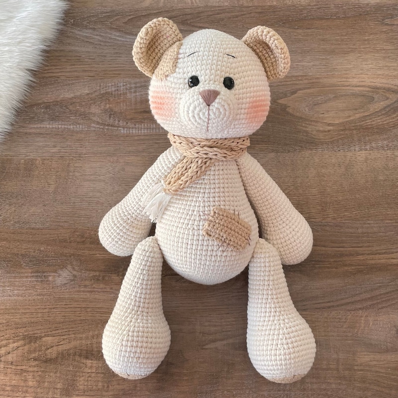 Cream Bear - Etsy