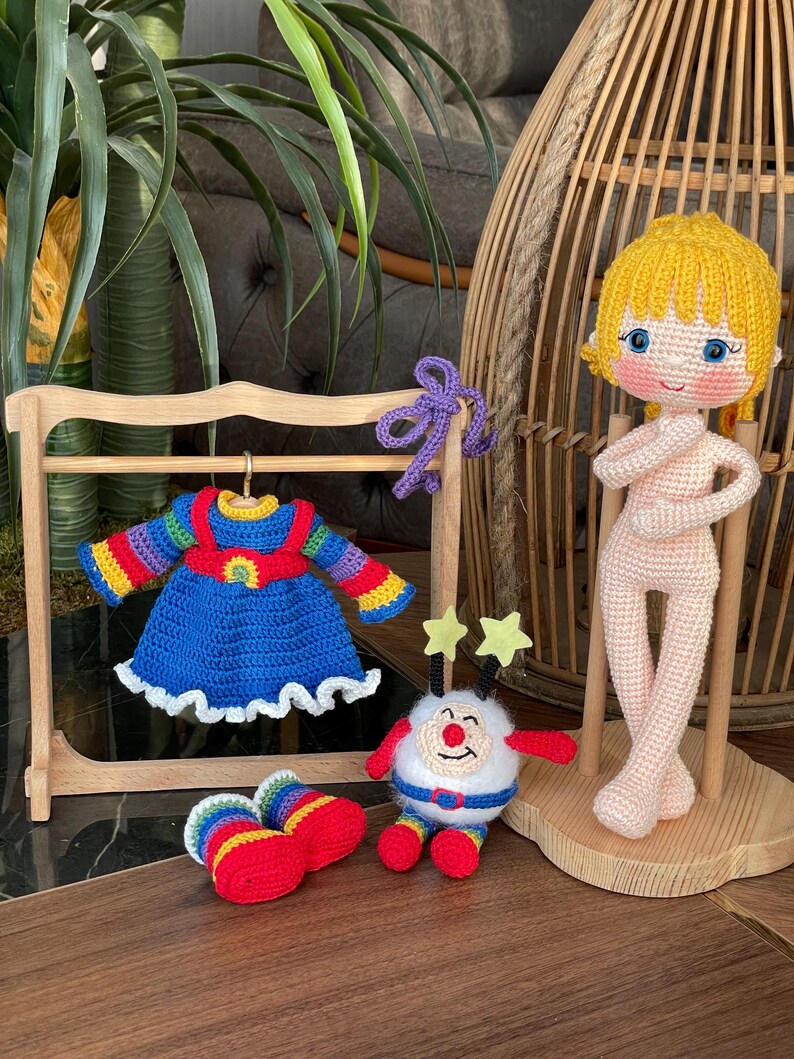 Crochet Rainbow Brite Doll With Twink & Starlite: Personalized ...