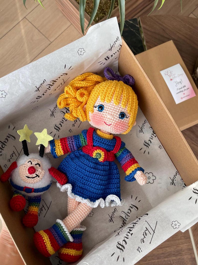 Crochet Rainbow Brite Doll With Twink & Starlite: Personalized ...