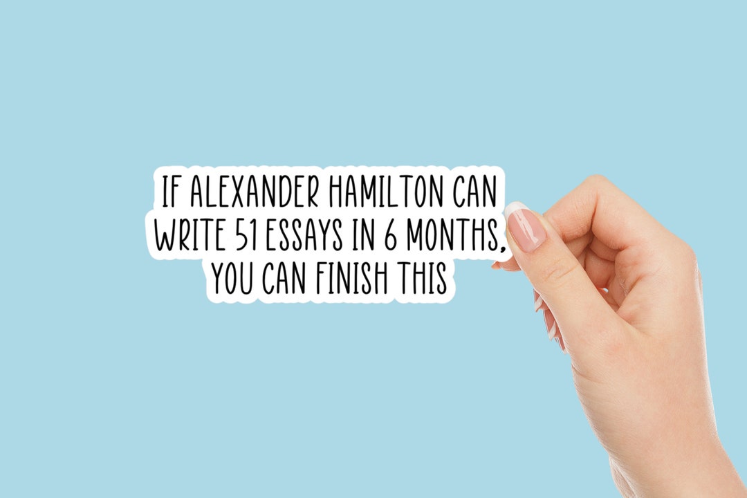 Alexander Hamilton History Sticker Laptop Decals Essay - Etsy