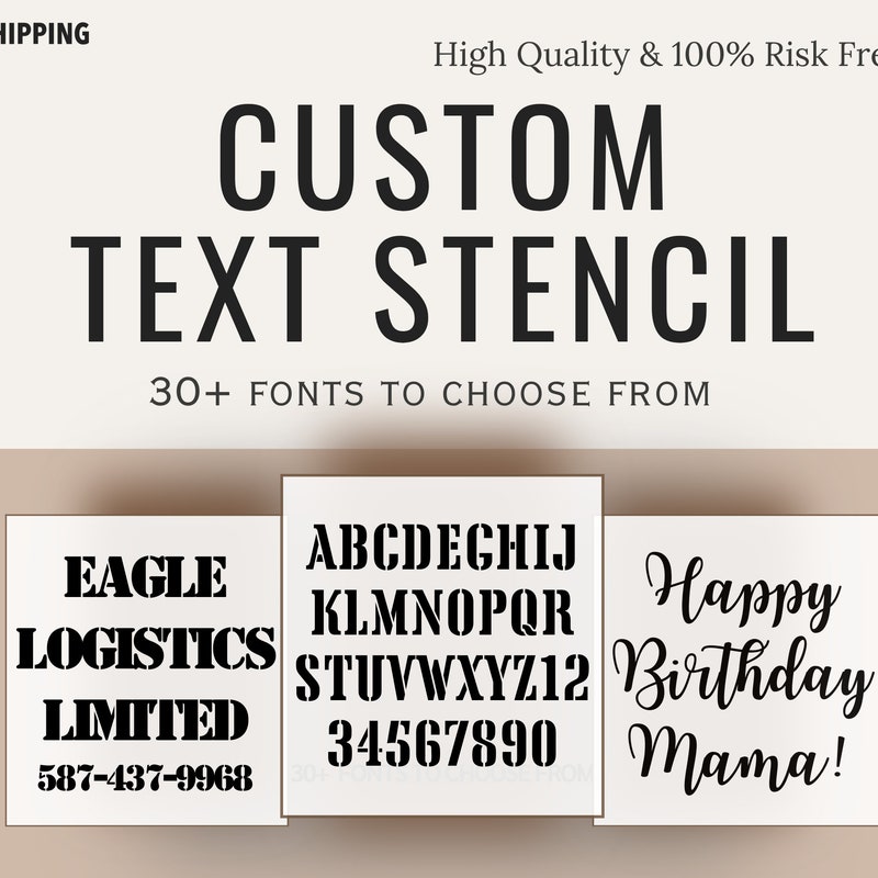 Custom Stencils - Etsy