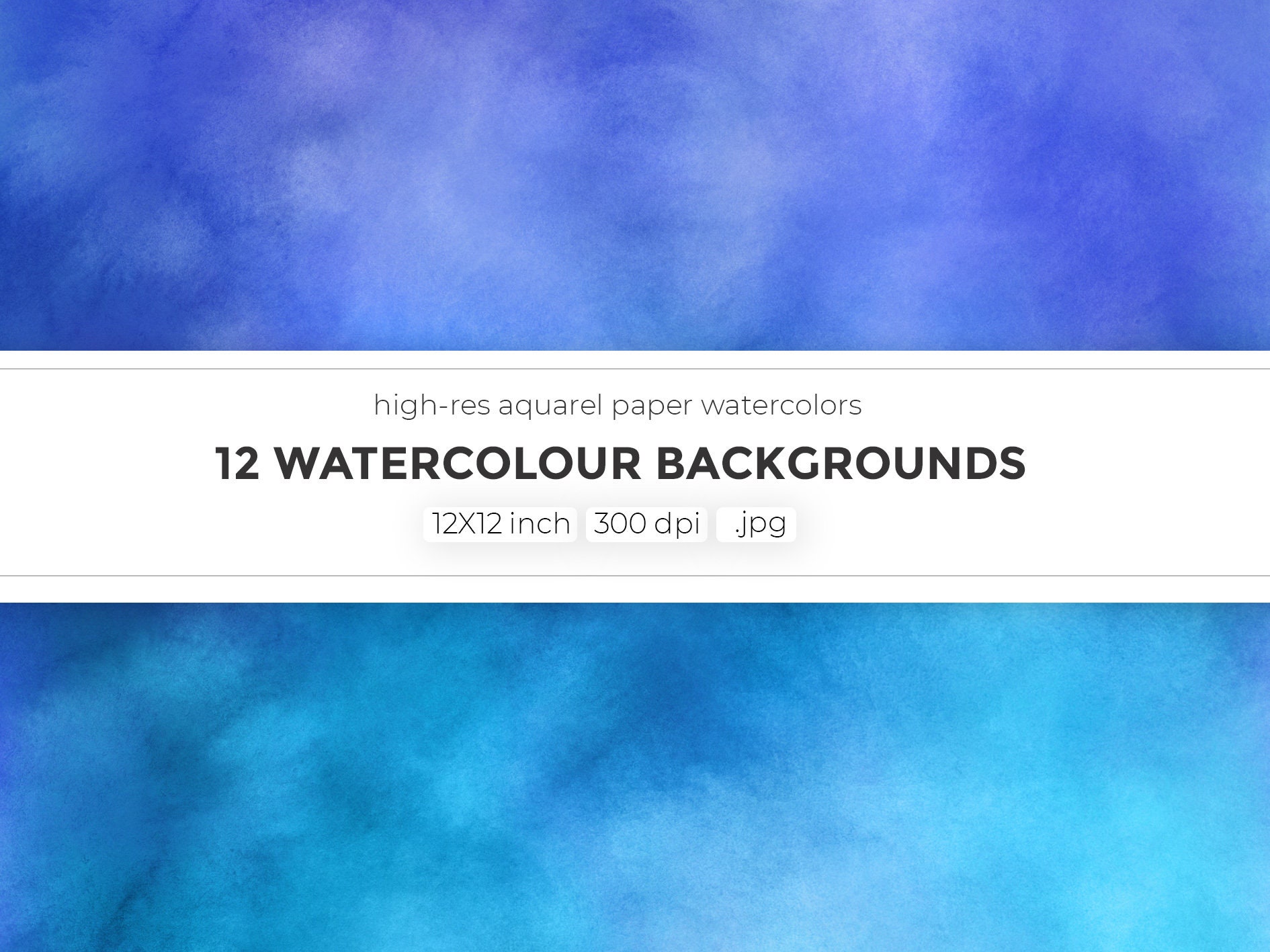 Watercolor Backgrounds, Digital Paper, Aquarel Texture, Vibrant Ombre ...