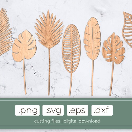 Wooden Flower Cutting Files Flowers .svg .dxf .eps .png - Etsy
