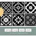 Tiles Stencil Cutting Files | 6 Pattern Tiles in .svg .dxf .eps .png ...
