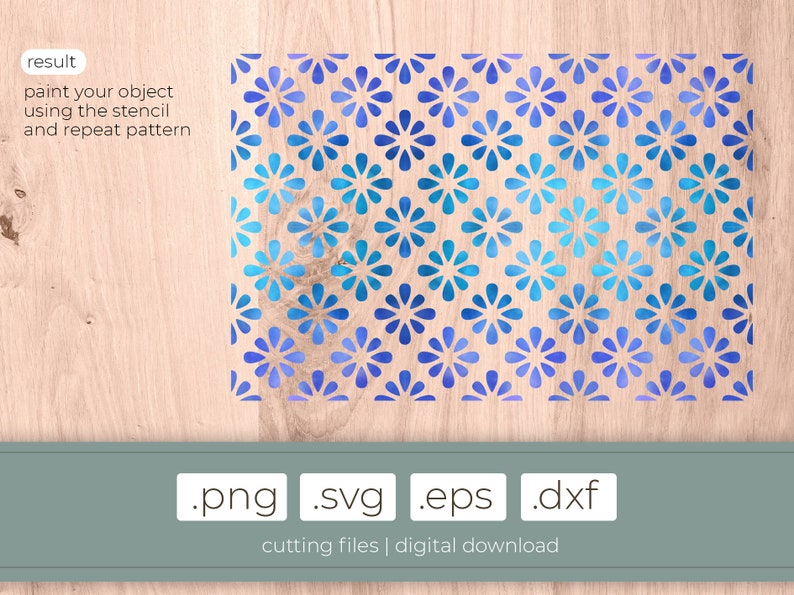 Tiles Stencil Cutting Files 6 Pattern Tiles in .svg .dxf .eps .png ...