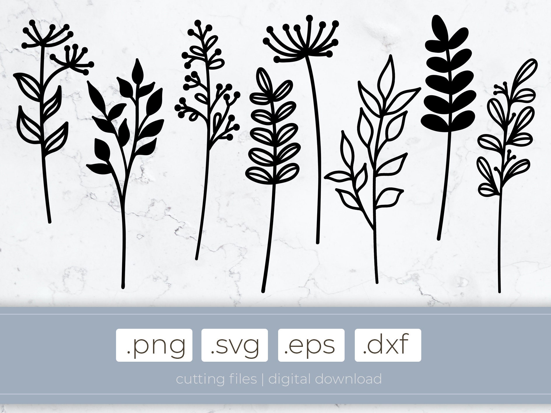 Wooden Flower Cutting Files Flowers .svg .dxf .eps .png - Etsy