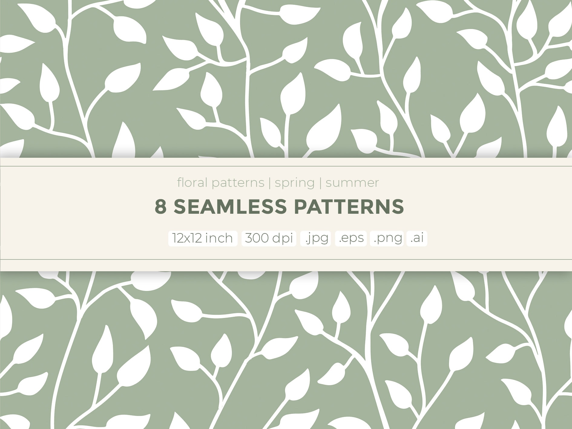 Spring & Summer 2025, Digital Paper, Seamless Vector Pattern, Spring ...