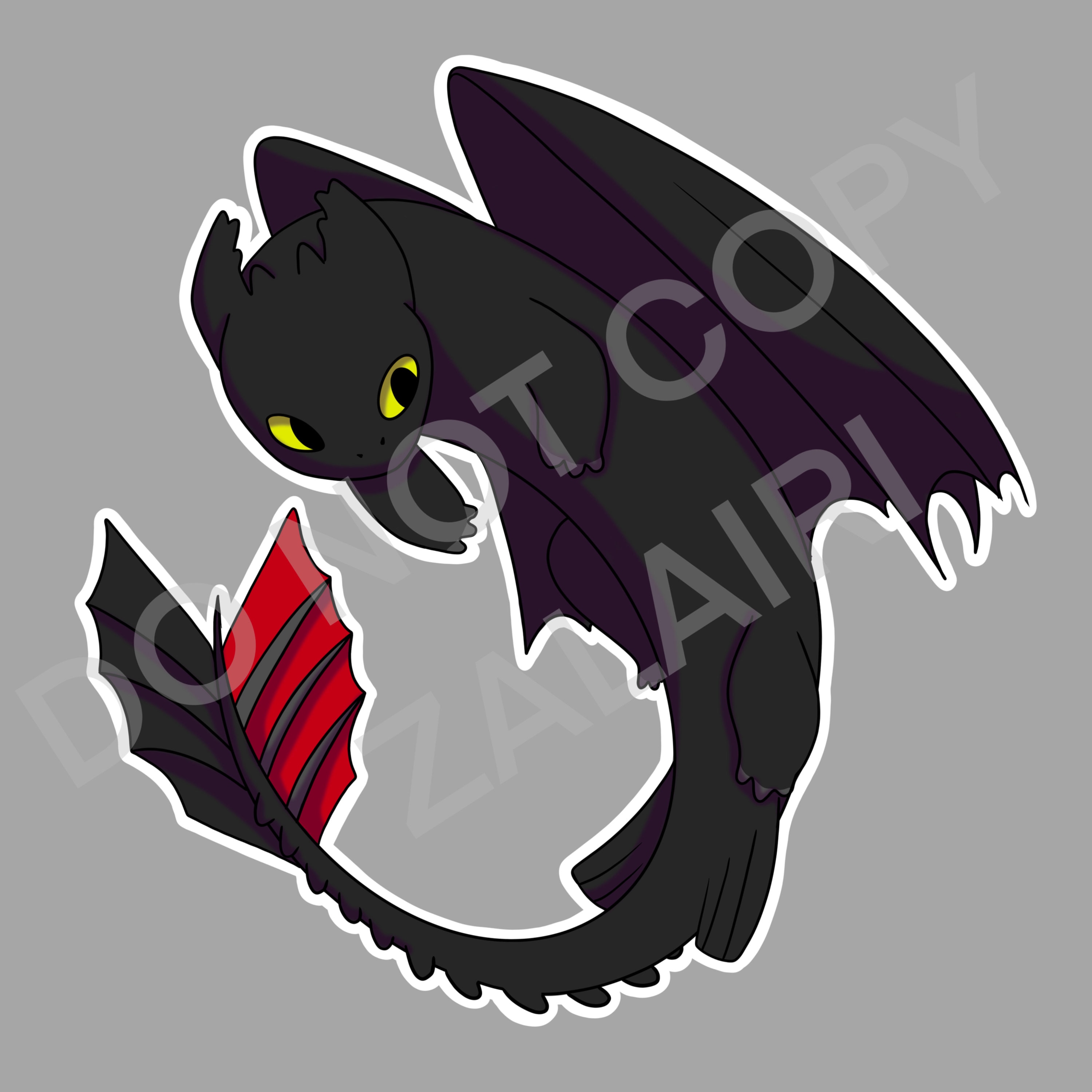 How to Train Your Dragon TOOTHLESS Sticker | Etsy