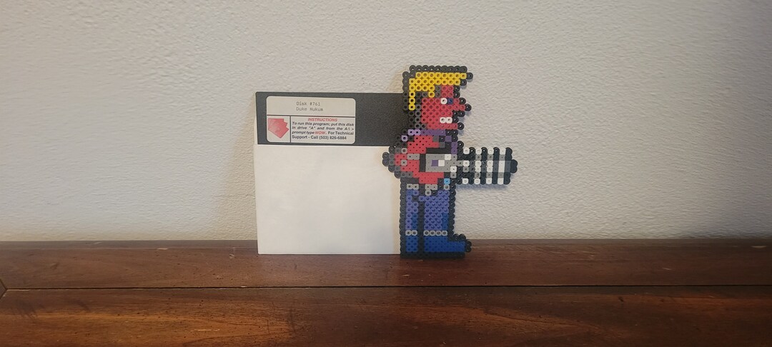 Duke Nukum Bead Art (otherwise Known as Duke Nukem From 1991) (disk Not ...