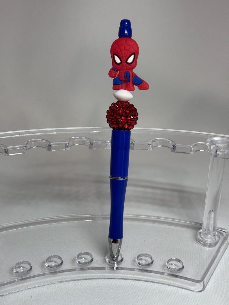 Spider Man Beaded Pen - Etsy