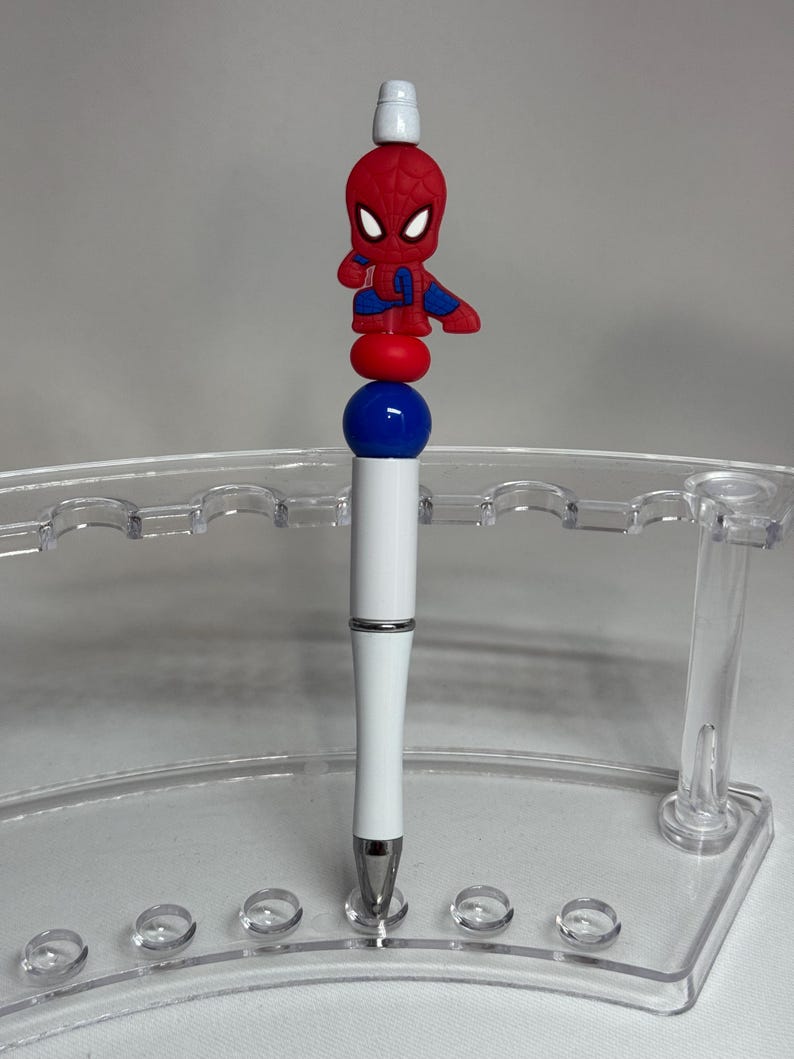 Spider Man Beaded Pen - Etsy