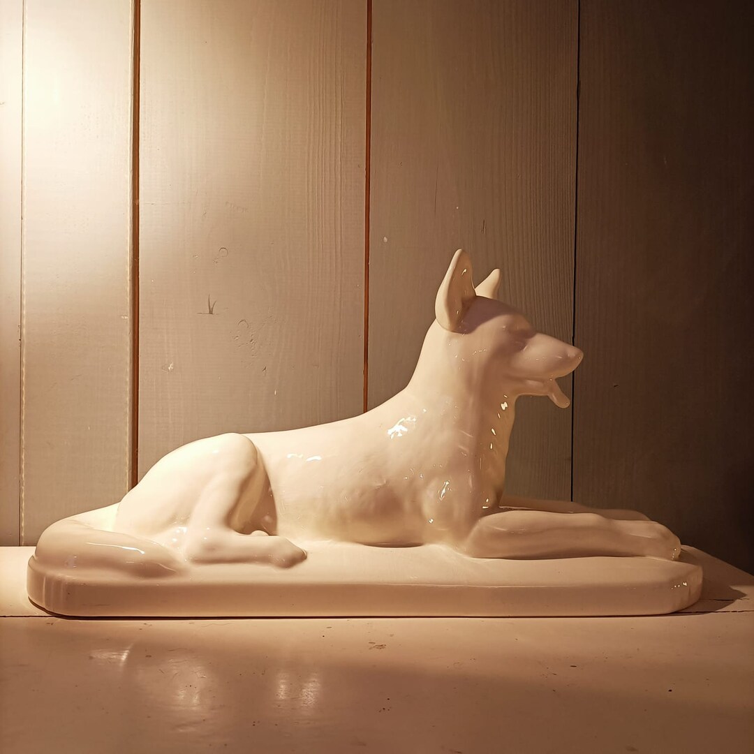 Art Déco Céramic Dog - Etsy