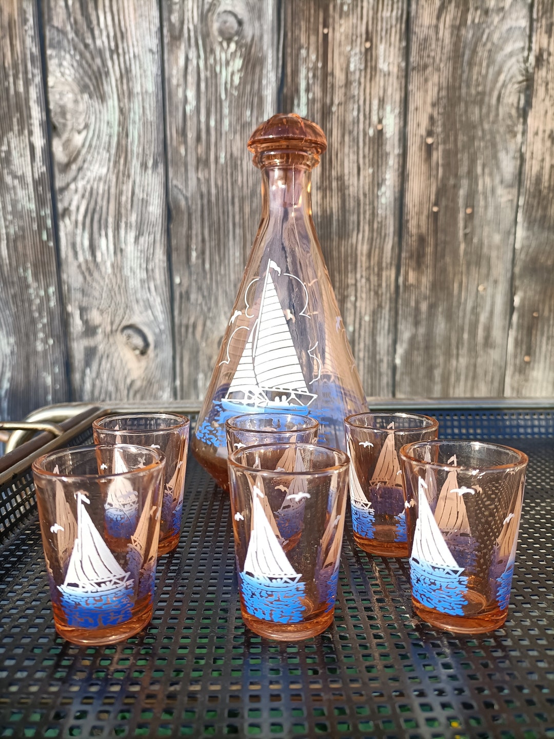 Vintage Schnaps Set - Etsy Österreich