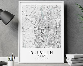 Ohio City Map Poster - Etsy