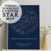 Digital Download Custom Star Map by Date Printable Constellation, Chart ...
