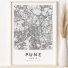 Pune Travel Print - India, Pune Poster, India Poster, Travel Wall Art ...