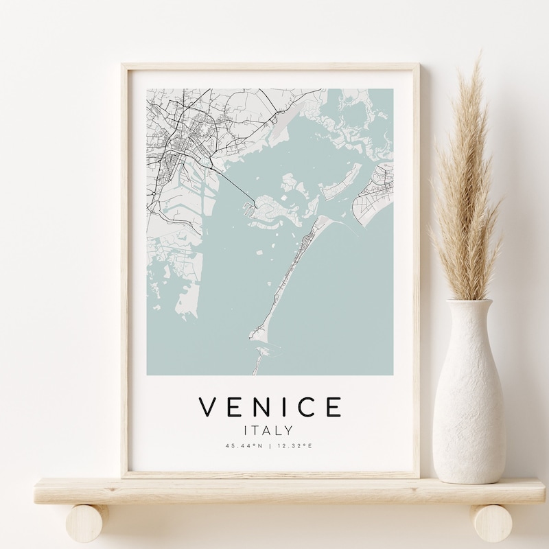 Poster Venice Map - Etsy