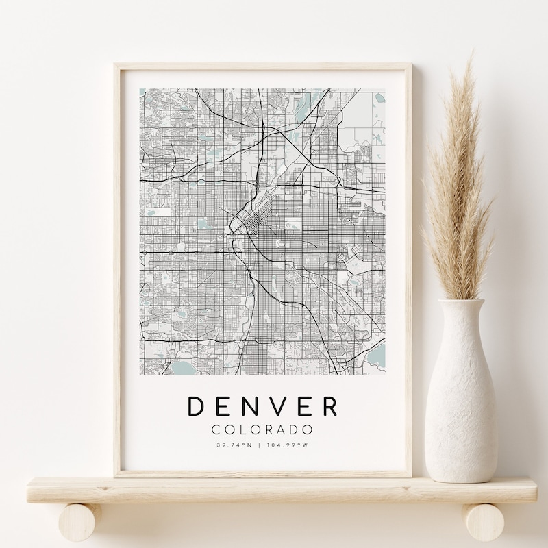 Denver Co Maps - Etsy
