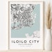 ILOILO CITY Philippines Map Print, City Map Poster, Unique Gift Idea ...