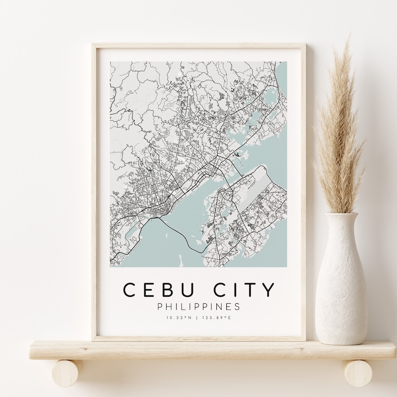 Philippine Map City - Etsy