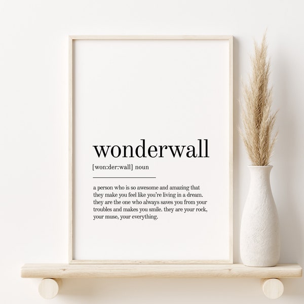 Wonderwall - Etsy